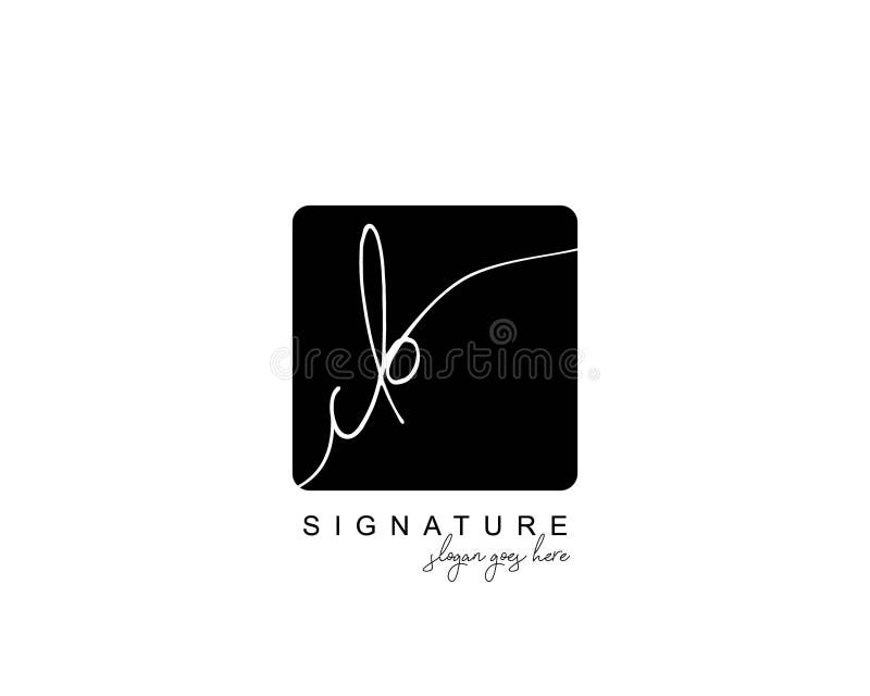 Initial CB Signature Logo Template Vector Stock Vector - Illustration ...