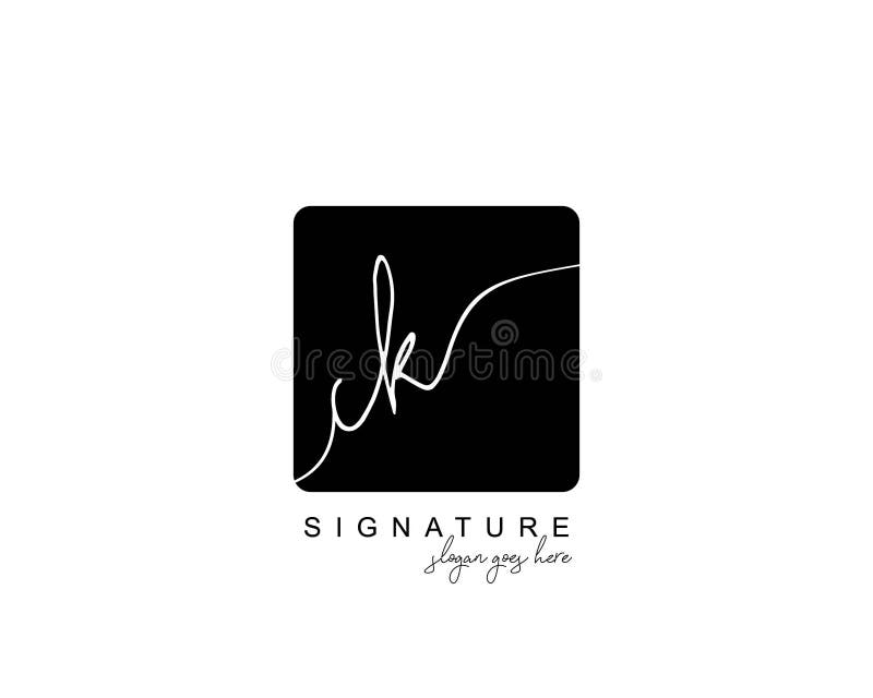 Initial CK Signature Logo Template Vector Stock Vector - Illustration ...
