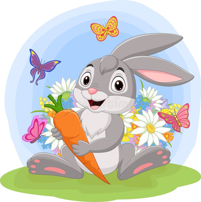 Rabbit Eating Grass Stock Illustrations – 574 Rabbit Eating Grass Stock ...