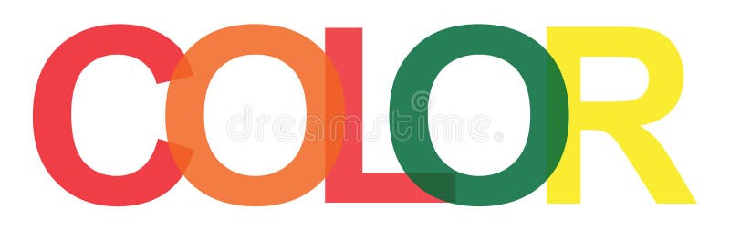 Colorful color word stock illustration. Illustration of color - 180258658