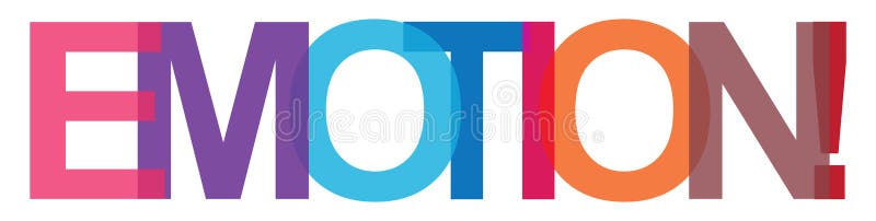 Emotion word stock vector. Illustration of sample, emotion - 13190321