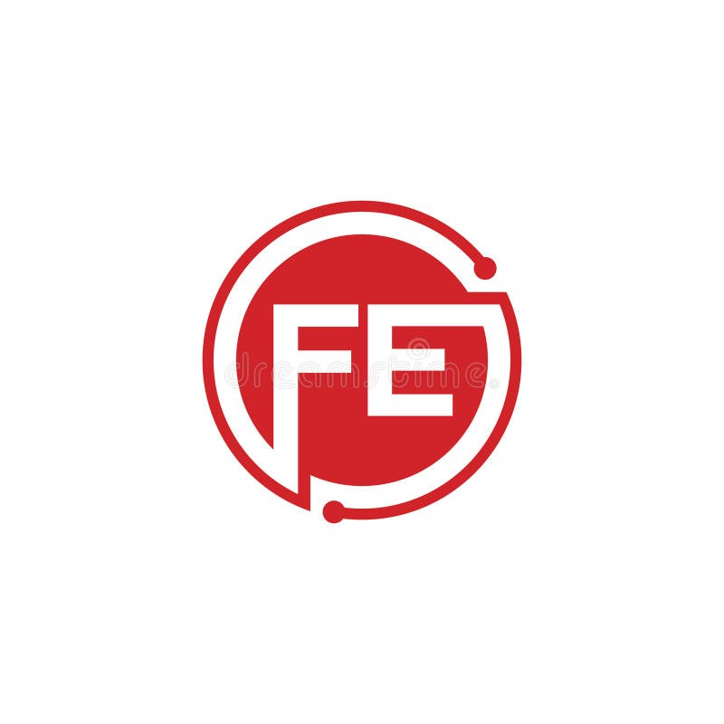 FE Letter Logo Icon Design Template Elements Stock Vector ...