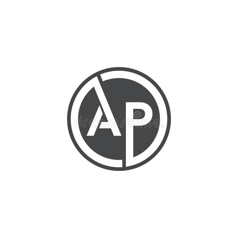 AP Letter Logo Icon Design Template Elements Stock Vector ...