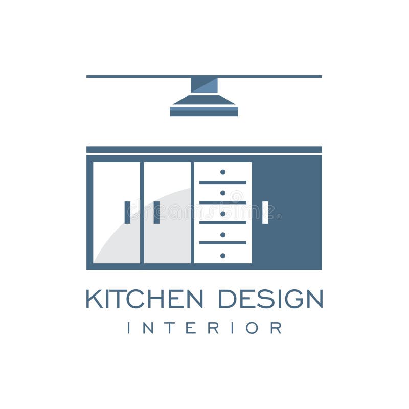 Cabinet Furniture Kitchen Set Interior Graphic Vector Logo Design Stock ...