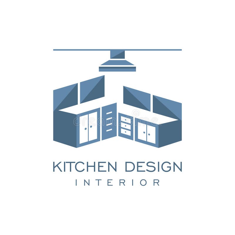 Cabinet Furniture Kitchen Set Interior Graphic Vector Logo Design Stock ...