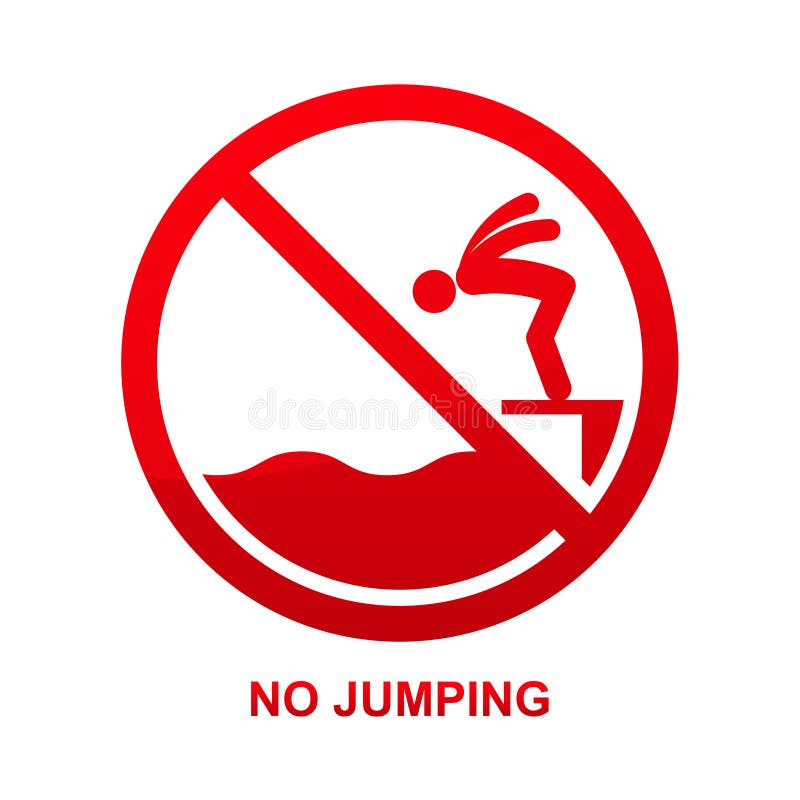 Forbidden Jumping Icon Stock Illustrations – 44 Forbidden Jumping Icon ...