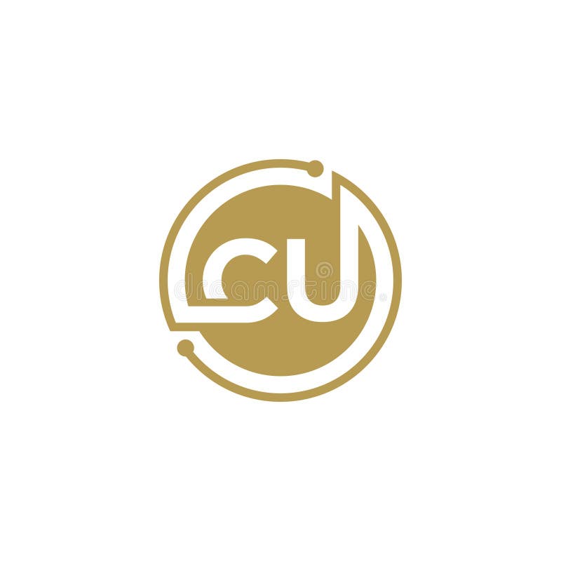 CU Letter Logo Icon Design Template Elements Stock Vector ...