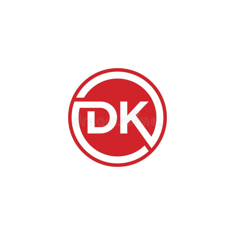 DK Letter Logo Icon Design Template Elements Stock Vector ...