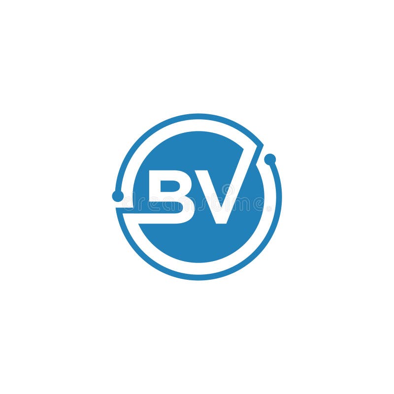 BV Letter Logo Icon Design Template Elements Stock Illustration ...