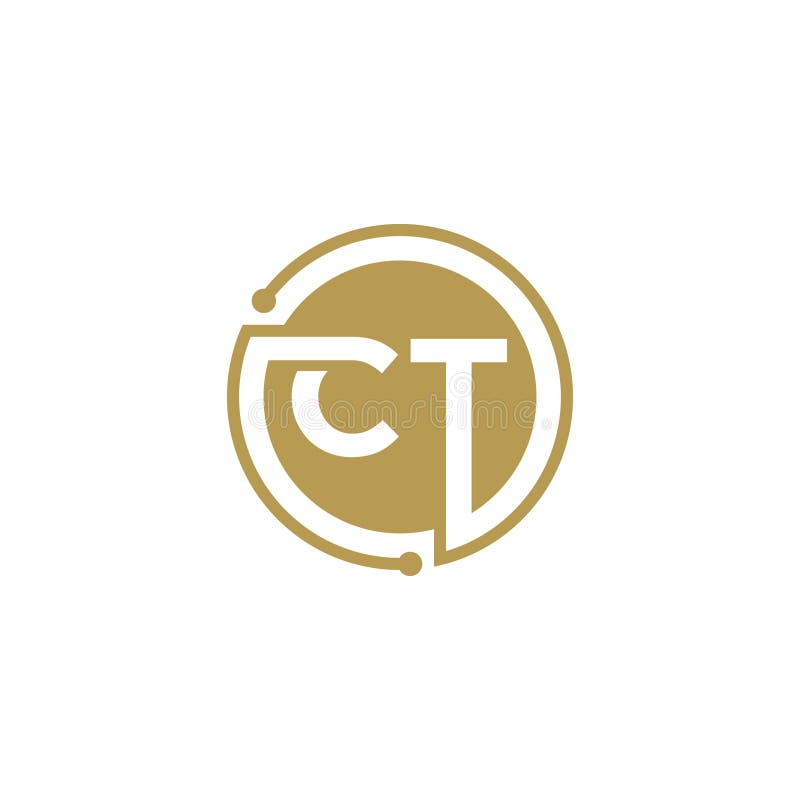 CT Letter Logo Icon Design Template Elements Stock Vector ...