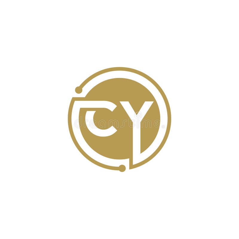 CY Letter Logo Icon Design Template Elements Stock Vector ...