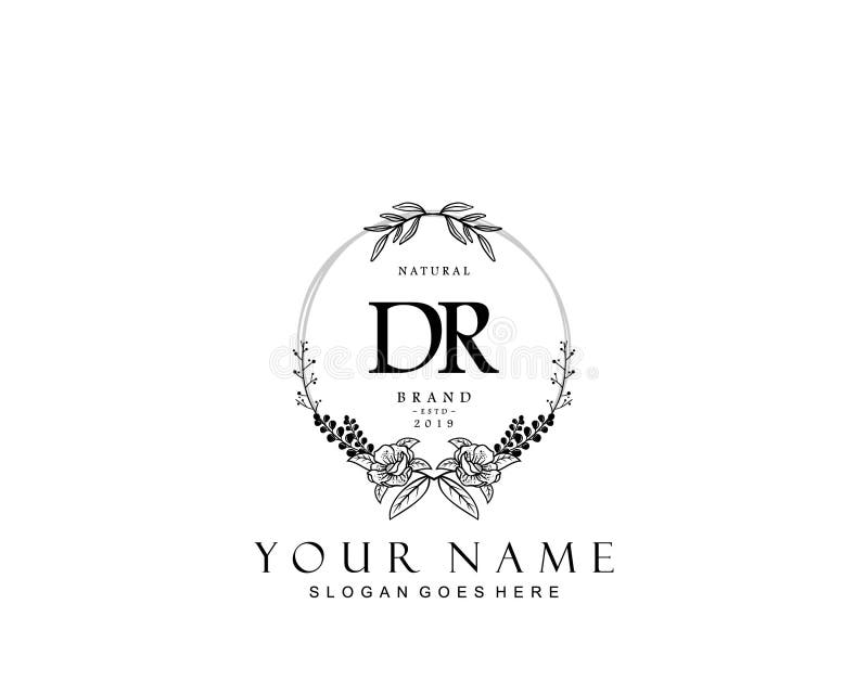 Initial DR Signature Logo Template Vector Stock Vector - Illustration ...