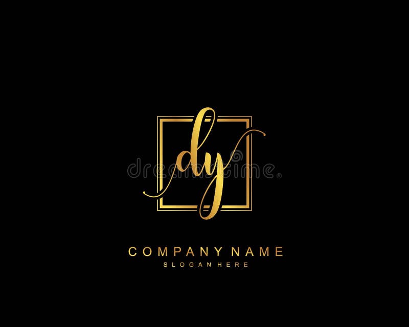 Initial DY Signature Logo Template Vector Stock Vector - Illustration ...