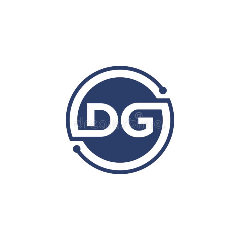 DG Letter Logo Icon Design Template Elements Stock Vector ...