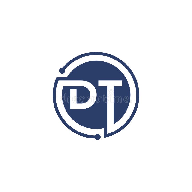 DT Letter Logo Icon Design Template Elements Stock Vector ...