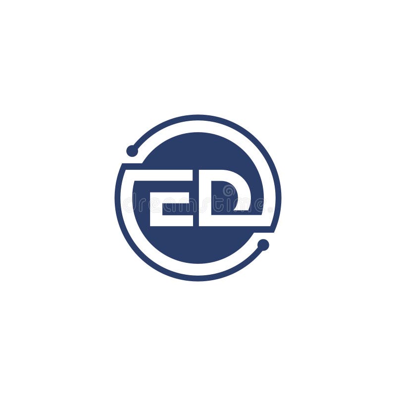 ED Letter Logo Icon Design Template Elements Stock Vector ...