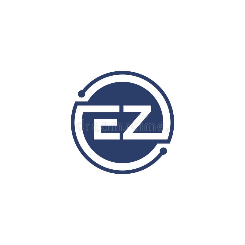 EZ Letter Logo Icon Design Template Elements Stock Vector ...