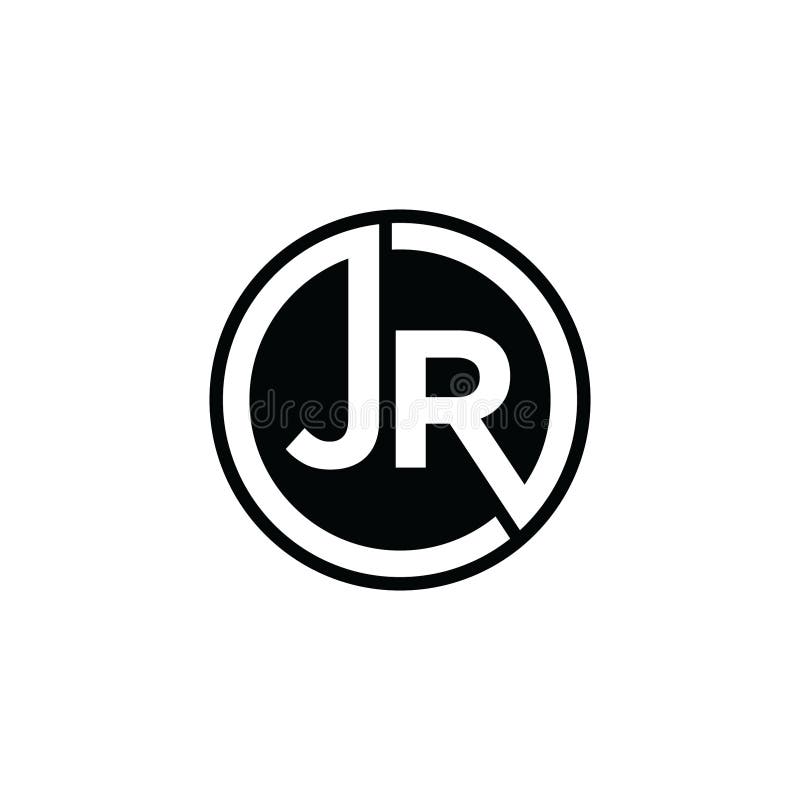 JR Letter Logo Icon Design Template Elements Stock Vector ...