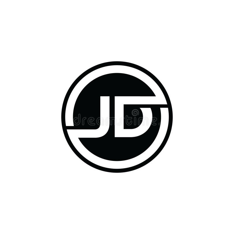 JD Letter Logo Icon Design Template Elements Stock Illustration ...