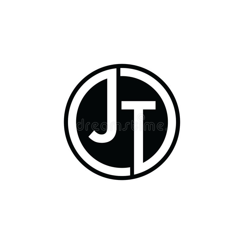JT Letter Logo Icon Design Template Elements Stock Illustration ...