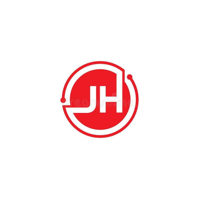 JH Letter Logo Icon Design Template Elements Stock Vector ...