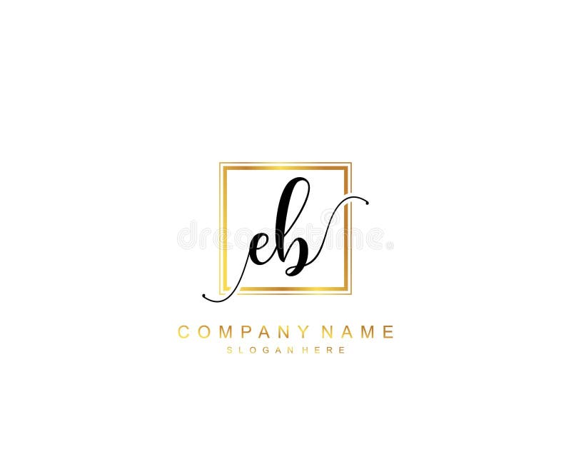 Initial EB Signature Logo Template Vector Stock Vector - Illustration ...