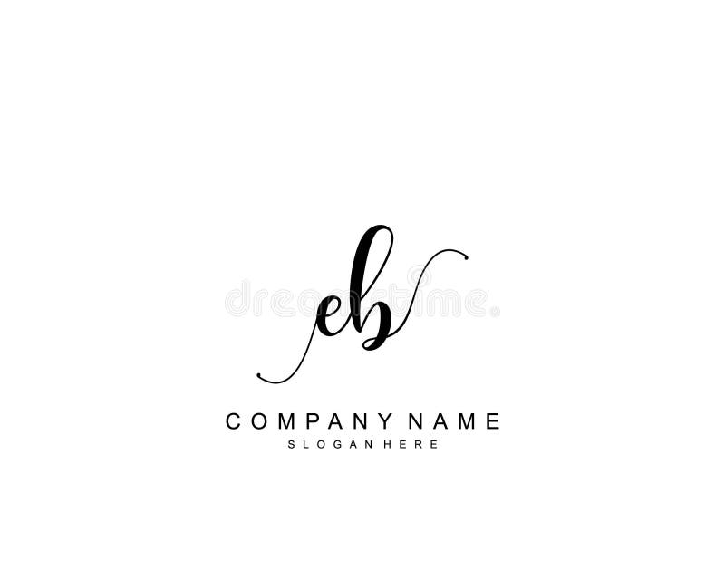 Initial EB Signature Logo Template Vector Stock Vector - Illustration ...