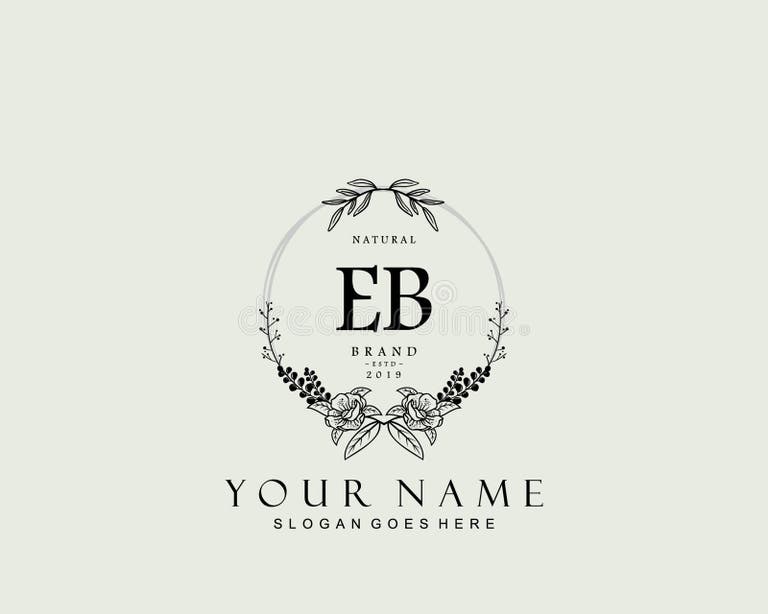 Initial EB Signature Logo Template Vector Stock Vector - Illustration ...
