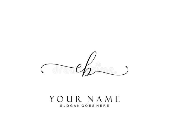 Initial EB Signature Logo Template Vector Stock Vector - Illustration ...