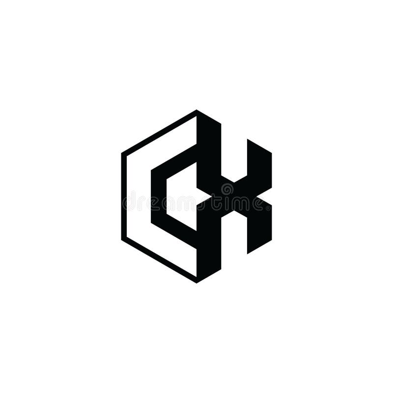 CX Letter Logo Icon Design Template Elements Stock Vector ...