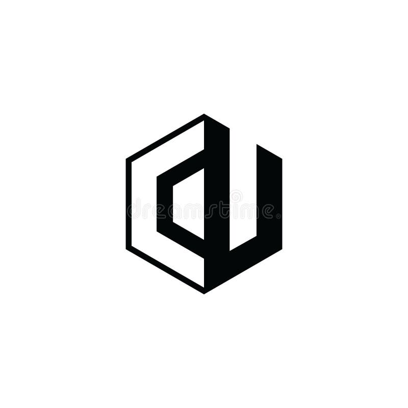 CU Letter Logo Icon Design Template Elements Stock Vector ...