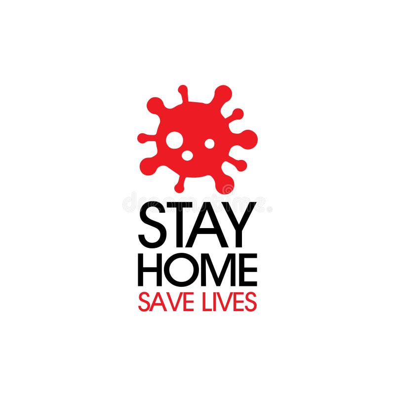 Coronavirus Covid-19 Concept Typography Design Logo on White Background ...