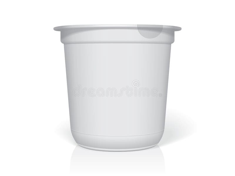 Plastic Cup for Your Design and Logo. Stock Vector - Illustration of ...