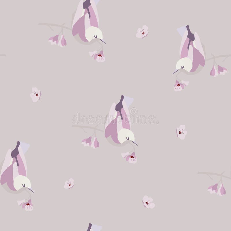 Japanese Theme Vector Seamless Pattern with a Kitsune Mask. Stock ...