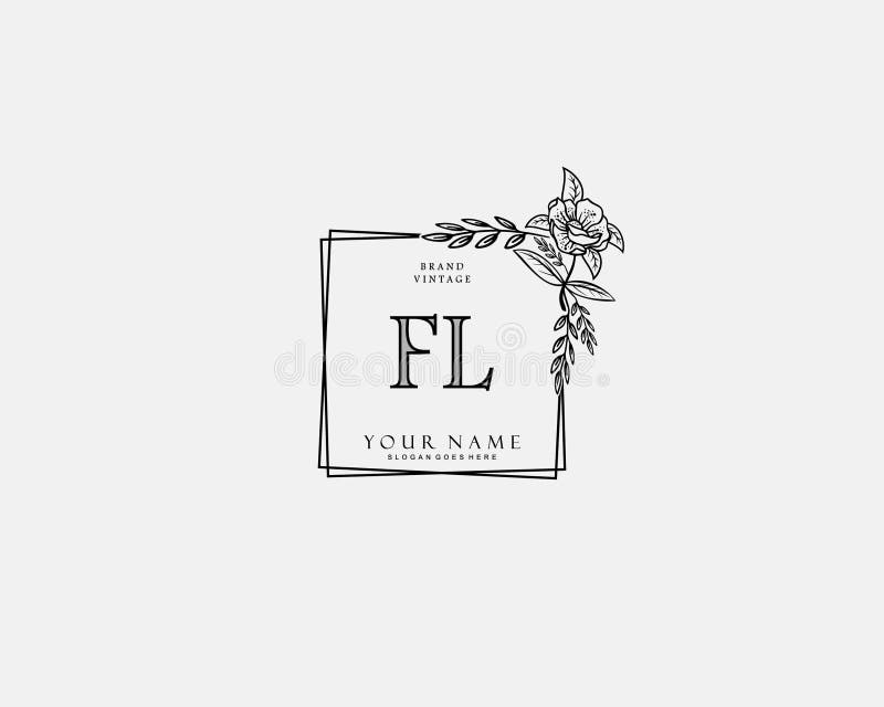 Initial FL Signature Logo Template Vector Stock Vector - Illustration ...