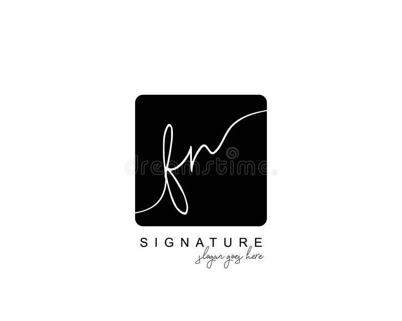 Initial FN Signature Logo Template Vector Stock Vector - Illustration ...