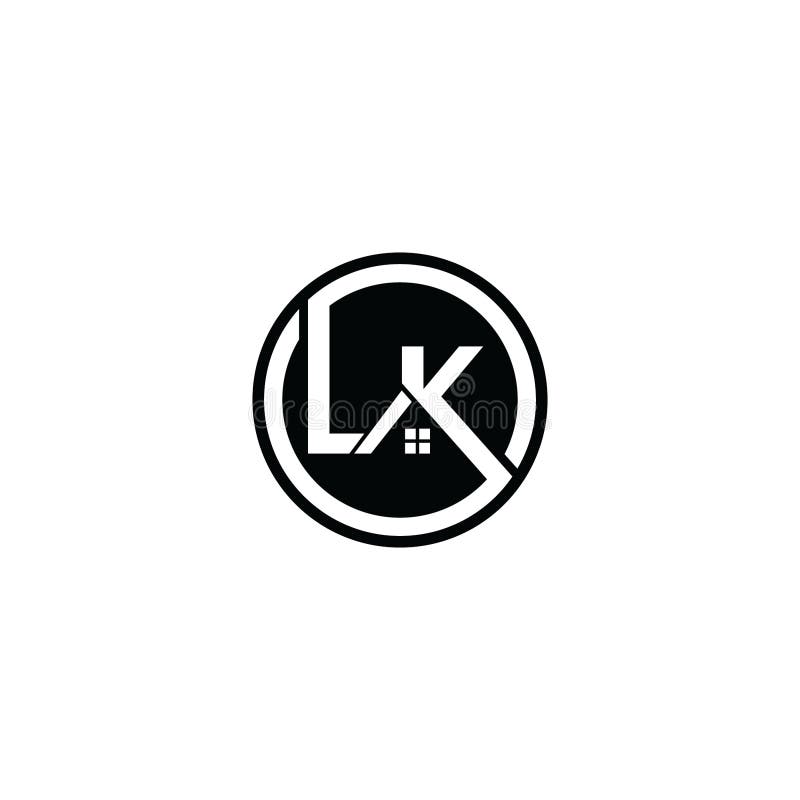 Lk Letter Logo Icon Design Template Elements Stock Vector
