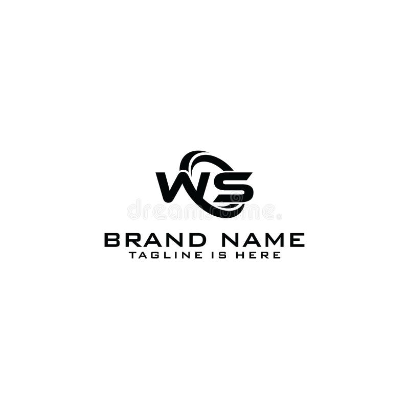 WS Letter Logo Icon Design Template Elements Stock Illustration ...