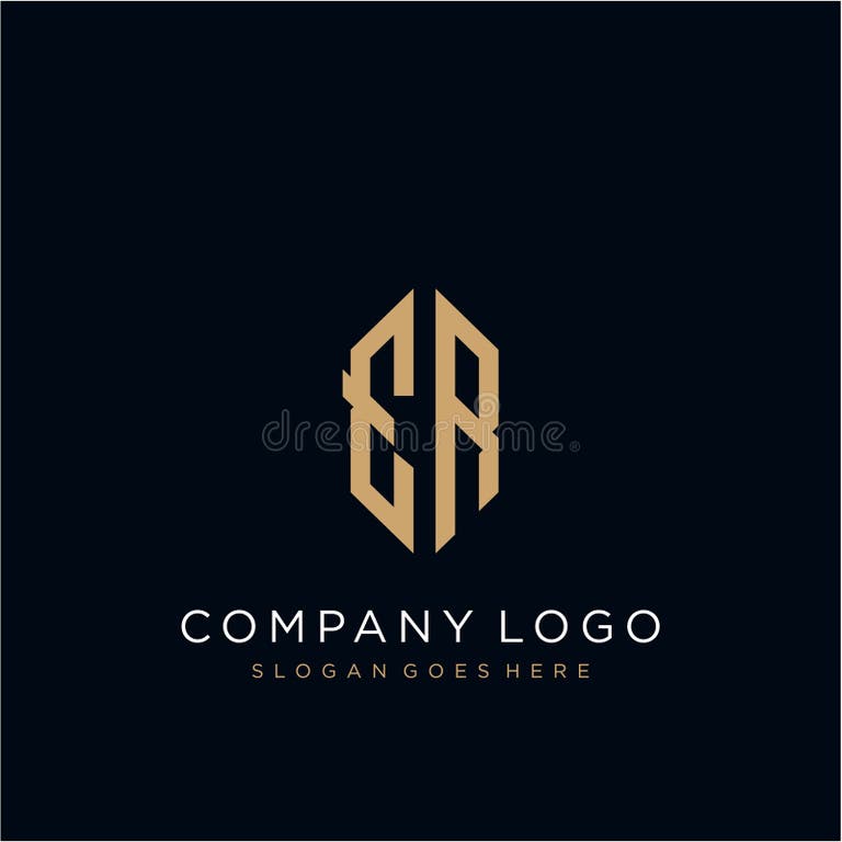 ER Letter Logo Icon Design Template Elements Stock Vector ...