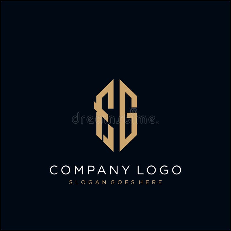 FG Letter Logo Icon Design Template Elements Stock Vector ...