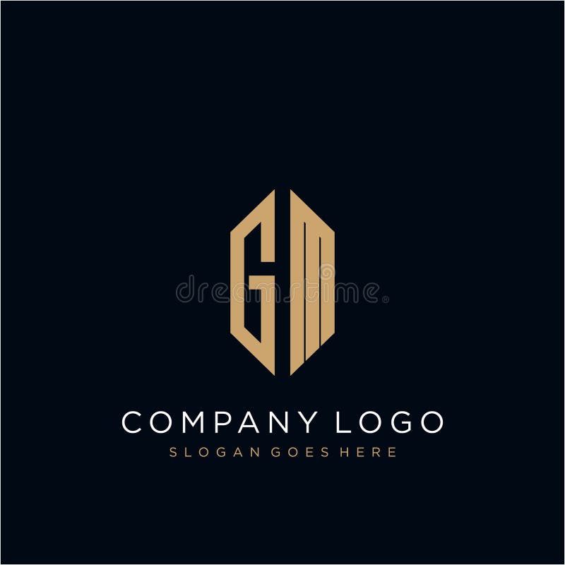 GM Letter Logo Icon Design Template Elements Stock Vector ...