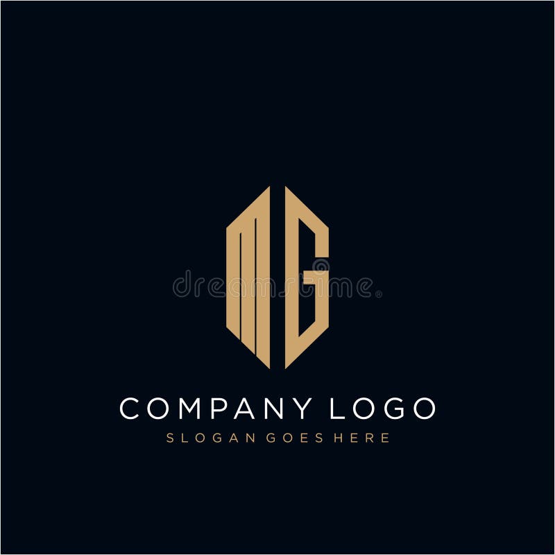 MG Letter Logo Icon Design Template Elements Stock Vector ...