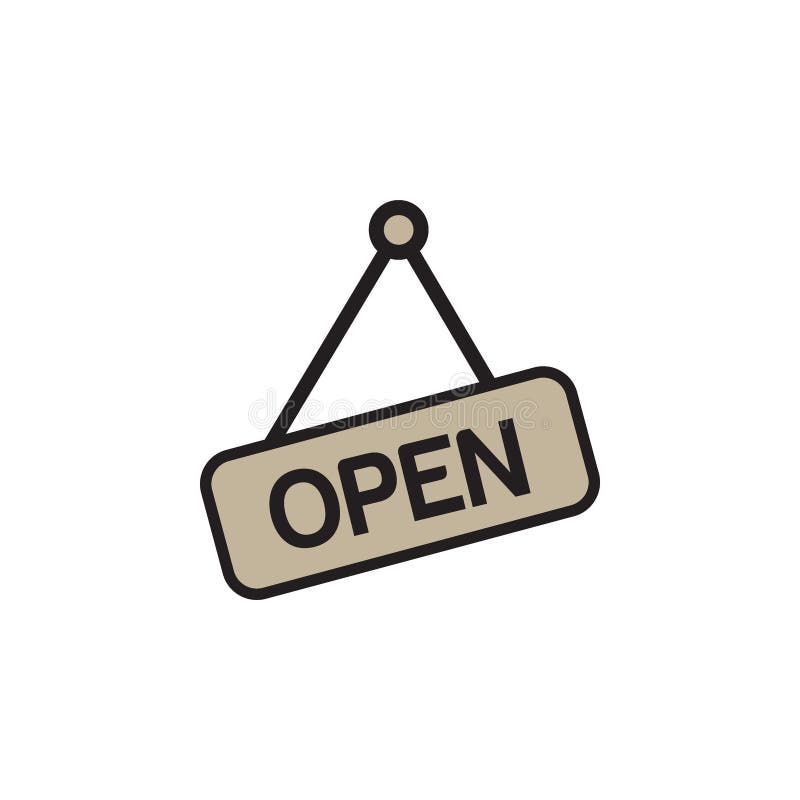 Open Icon in Trendy Design Vector Eps 10 Stock Vector - Illustration of ...