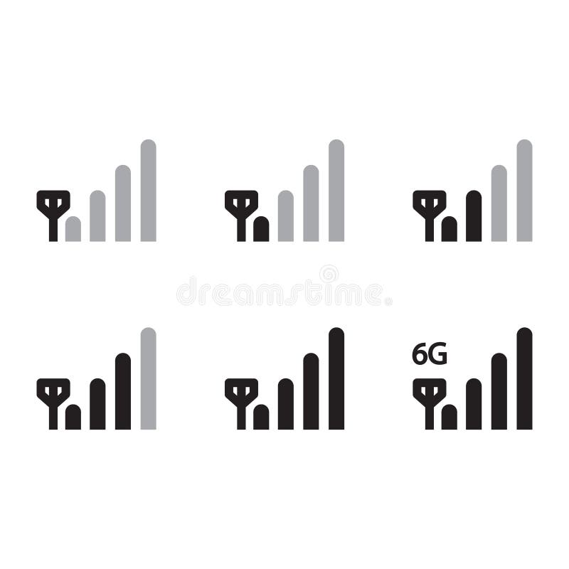 Phone Signal Icon in Trendy Design Vector Eps 10 Stock Vector ...