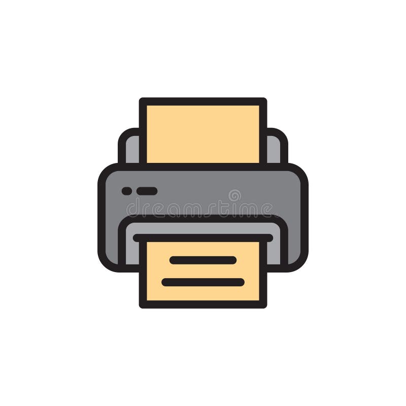 Printer Icon in Trendy Design Vector Eps 10 Stock Vector - Illustration ...