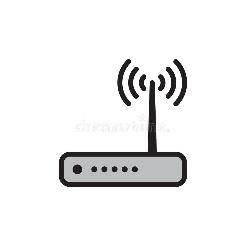 Router Icon in Trendy Design Vector Eps 10 Stock Vector - Illustration ...