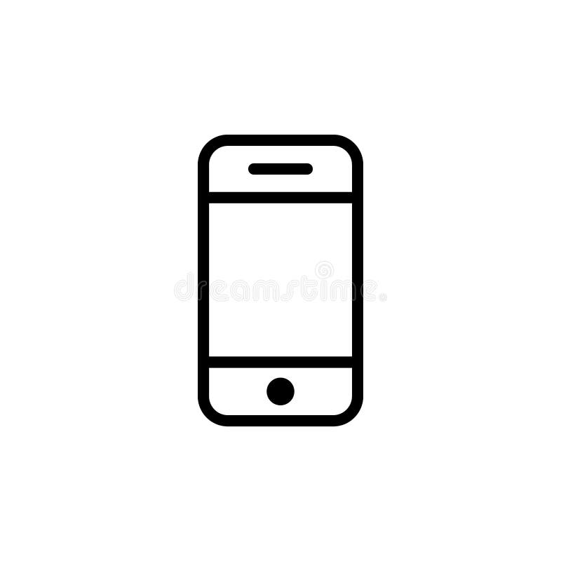 Mobile Phone Icon in Trendy Design Vector Eps 10 Stock Vector ...