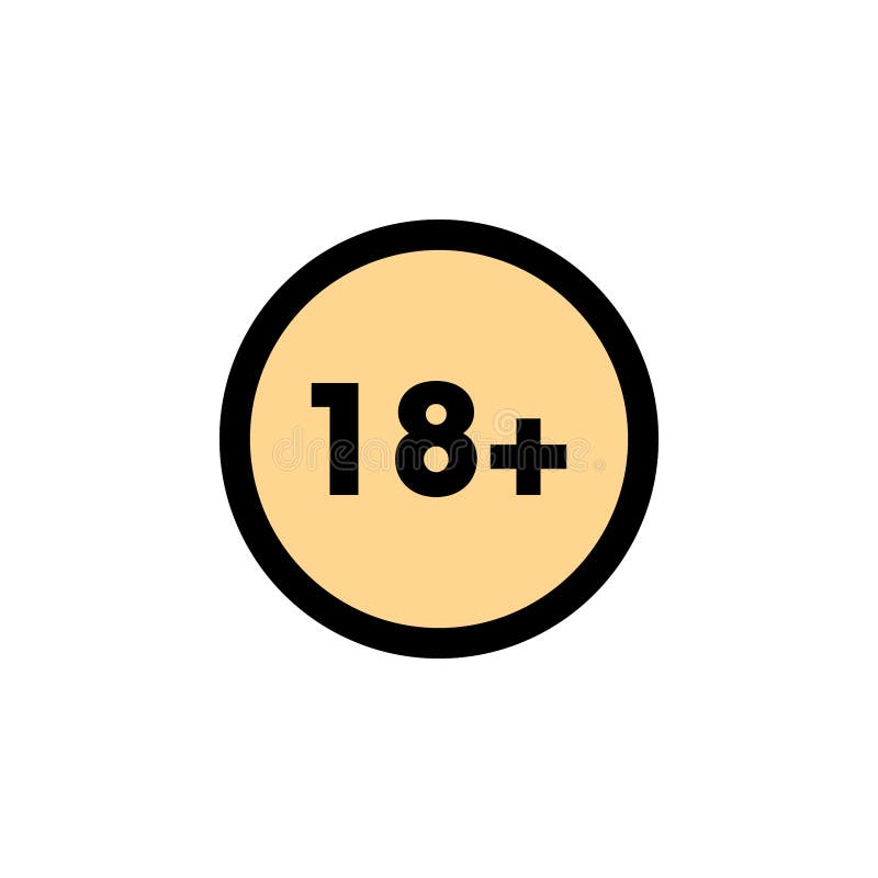 18 Plus Icon in Trendy Design Vector Eps 10 Stock Vector - Illustration ...