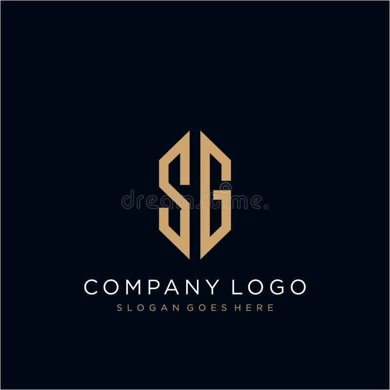 SG Letter Logo Icon Design Template Elements Stock Vector ...