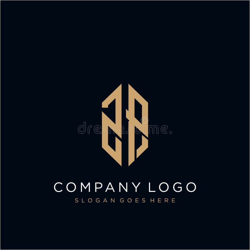 ZP Letter Logo Icon Design Template Elements Stock Vector ...